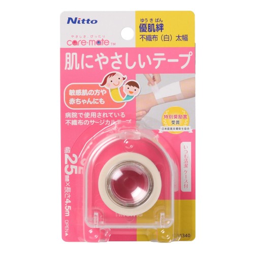 皮膚かぶれの原因となる角質剥離を防止！肌に優しいテープで敏感肌の方や赤ちゃんにも使用可能 多くの医療機関で採用されているテープの家庭向け製品 手で簡単に切って使えるうえ、繰り返し貼ってもかぶれにくい 通気性の良い不織布タイプ サイズ：幅25...