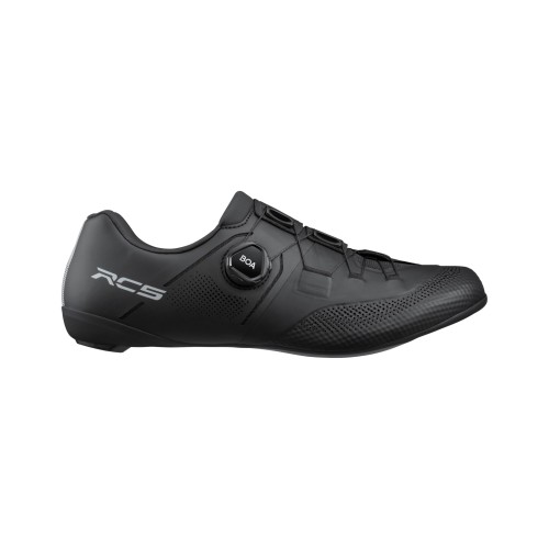 重量：235g（SIZE42）、ソール：カーボンファイバー＆強化ナイロン、ソール剛性：8、アッパー：シンセティックレザー＋メッシュ ラスト：SHIMANO DYNALAST クリートタイプ：SPD-SL