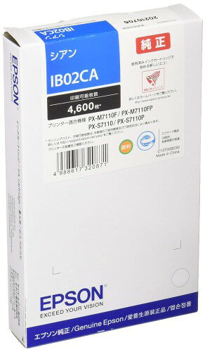 色:シアン 重量:250g 対応機種:PX-M7110F、PX-M7110FP、PX-S7110、PX-S7110P 印刷可能ページ数:約4600ページ 純正インクカートリッジ