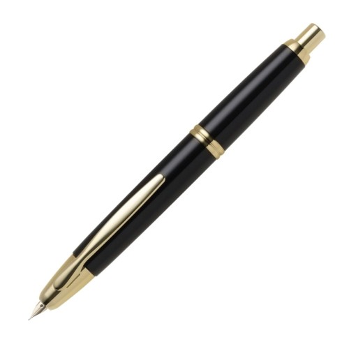 ペン先：18K ペン種：F(細字) キャップのない万年筆 すばやく書くことができるノック式万年筆 適合コンバーター：CON40