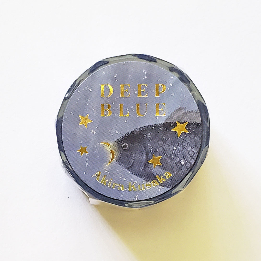 テープ幅:20mm×5m　　1巻　　箔押し　　　　　　 　　 イラストレーター・日下明さんの文具