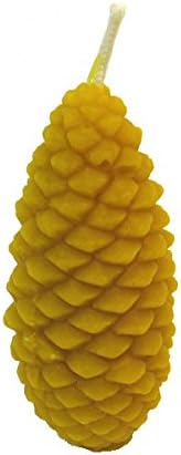 安心の国産蜜蝋を使用した手作りキャンドル 国内の養蜂場でとれたみつろうだけを使って手作りしています。 キャンドルの芯は綿100%で、燃えるときに嫌な匂いがなく、ススがほとんど出ませんので天井や壁を汚すことはありません。 サイズ： 高さ11c...