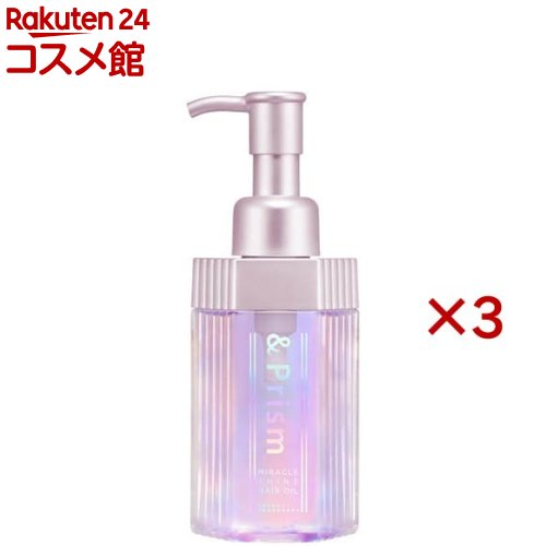 お店TOP＞アンドプリズム ミラクル シャイン ヘアオイル (100mL×3セット)商品区分：化粧品【アンドプリズム ミラクル シャイン ヘアオイルの商品詳細】●キューティクルケアによって髪の質感を整えうるサラ髪に●プラチナ美容液成分で芯か...