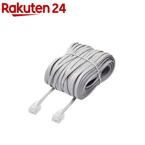 お店TOP＞家電＞情報家電＞パソコンサプライ＞パソコン周辺機器＞スリムモジュラケーブル 20m 4芯 ホワイト MJ-20WH (1本)【スリムモジュラケーブル 20m 4芯 ホワイト MJ-20WHの商品詳細】●家庭用モジュラコンセントと...