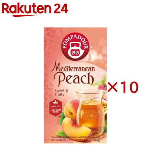 お店TOP＞水・飲料＞紅茶・ハーブティー＞ハーブティー＞ハーブティー(ブレンド)＞ポンパドール 地中海ピーチ (20袋入×10セット(1袋2.5g))【ポンパドール 地中海ピーチの商品詳細】●世界のフルーツをイメージした商品で、地中海に降り...
