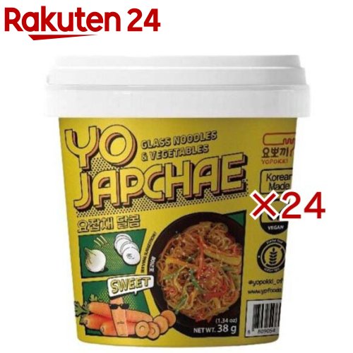 お店TOP＞フード＞世界のフード＞アジアのフード＞韓国のフード＞YOチャプチェ スイート味 (38g×24セット)【YOチャプチェ スイート味の商品詳細】●塩味が少なく食べやすい味のインスタントカップチャプチェです。【品名・名称】即席チャプ...