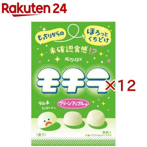 お店TOP＞フード＞お菓子＞ガム・グミ＞グミ＞モチラ グリーンアップル味 (39g×12セット)【モチラ グリーンアップル味の商品詳細】●はじめはグミのようにもっちり、噛むとラムネのようにほろっとくちどける不思議な変化を楽しめるお菓子です。...
