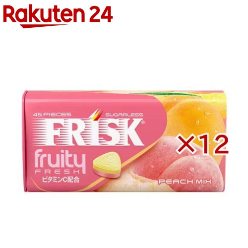お店TOP＞フード＞お菓子＞ベビー・子供用菓子＞子供用菓子＞フリスク フルーティーフレッシュ ピーチミックス (31.5g×12セット)【フリスク フルーティーフレッシュ ピーチミックスの商品詳細】●白桃と黄桃のみずみずしさとおいしさを、シ...