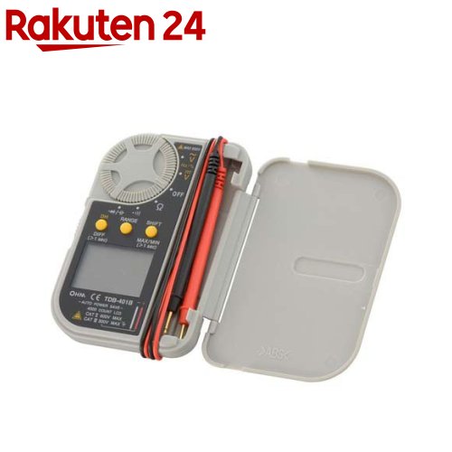お店TOP＞家電＞便利機器＞便利家電＞電池残量チェッカー(バッテリーチェッカー)＞デジタルマルチテスターケース一体型高精度TDB-401B (1個)【デジタルマルチテスターケース一体型高精度TDB-401Bの商品詳細】●ケース一体型で400...