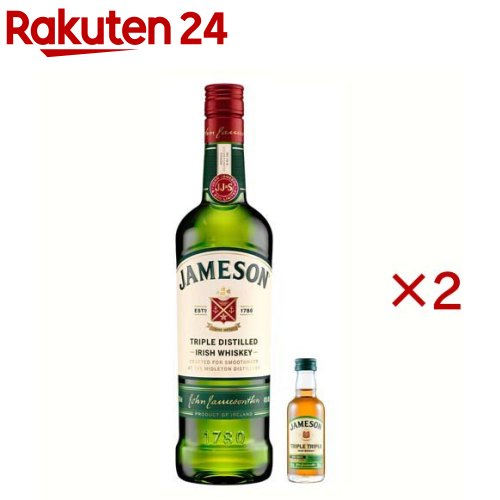 お店TOP＞水・飲料＞お酒＞蒸留酒＞アイリッシュウイスキー＞ジェムソン スタンダード ＆トリプル トリプル ミニチュアボトル付き (2セット)【ジェムソン スタンダード ＆トリプル トリプル ミニチュアボトル付きの商品詳細】●ジェムソン ス...