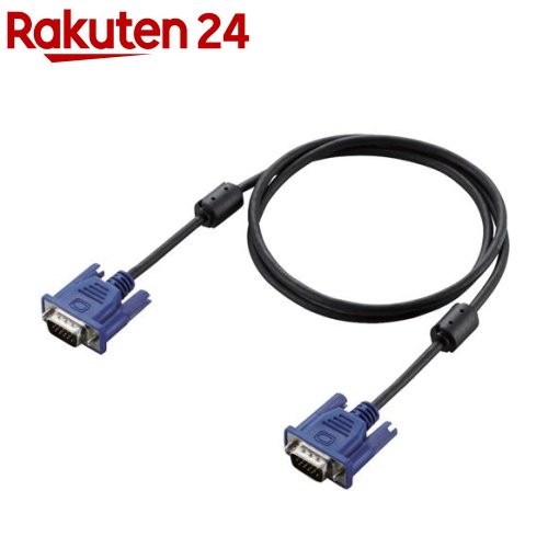 お店TOP＞家電＞情報家電＞パソコンサプライ＞パソコン周辺機器＞エレコム RoHs対応D-sub15ピン(ミニ)ケーブル スリム 1.0m ブラック CAC-10BK／RS (1本)【エレコム RoHs対応D-sub15ピン(ミニ)ケーブル...