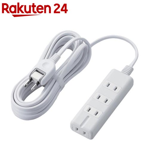 お店TOP＞家電＞情報家電＞電源タップ＞タップ＞エレコム 電源タップ 5m 4口 雷ガード ほこりシャッター マグネット 白 T-KM01-2450WH (1個)【エレコム 電源タップ 5m 4口 雷ガード ほこりシャッター マグネット 白...