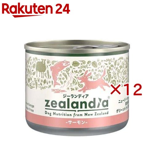 お店TOP＞ペット用品＞犬用食品(フード・おやつ)＞ドッグフード(缶・パウチ・一般食)＞ドッグフード(ウエット・缶フード)＞ジーランディア サーモン (170g×12セット)【ジーランディア サーモンの商品詳細】●ニュージーランドで放牧され...