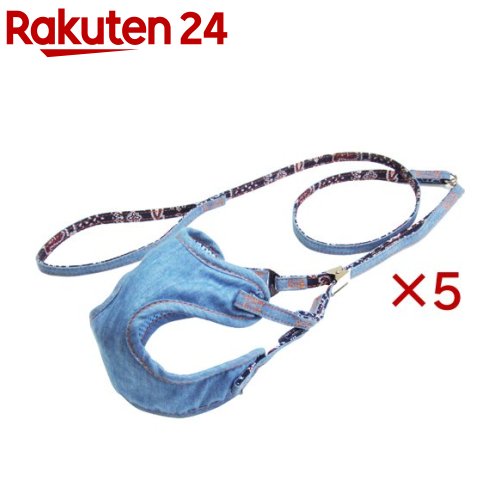 お店TOP＞ペット用品＞犬用品(グッズ)＞犬用首輪・胴輪・リード＞胴輪・ハーネス(超小型犬用)＞コットンデニム ソフトハーネスリード ライトブルー 3S (5セット)【コットンデニム ソフトハーネスリード ライトブルー 3Sの商品詳細】●表...