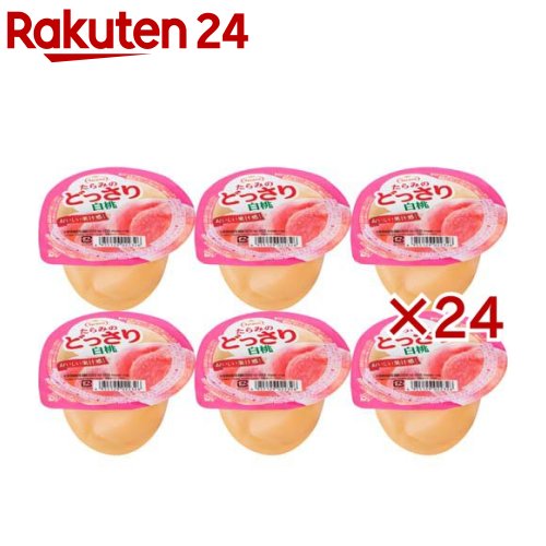 お店TOP＞フード＞お菓子＞涼菓子・ゼリー＞フルーツゼリー(果物ゼリー)＞たらみのどっさり 白桃ゼリー (6個入×4セット(1個230g))【たらみのどっさり 白桃ゼリーの商品詳細】●自然の恵み、フルーツそのままの美味しさたっぷり 「たらみ...