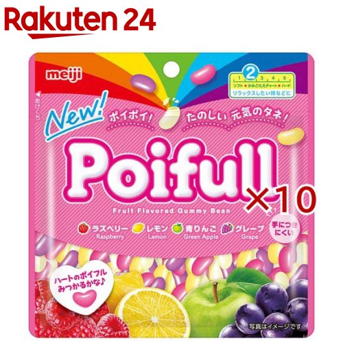 お店TOP＞フード＞お菓子＞ガム・グミ＞グミ＞ポイフルパウチ (76g×10セット)【ポイフルパウチの商品詳細】●4種類のフルーツ味の小粒グミがアソートになったカラフルな外観。●楽しさと元気をくれるカラフルなブランドイメージ。●ハート形状の...