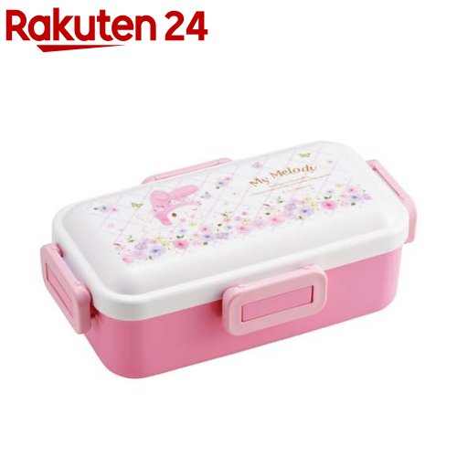 お店TOP＞ホーム＆キッチン＞弁当・水筒＞お弁当箱＞ランチボックス・お弁当箱＞ランチボックス スリム 一段 530ml サンリオ マイメロディ 水彩花柄 PFLB6 (1個)【ランチボックス スリム 一段 530ml サンリオ マイメロディ...