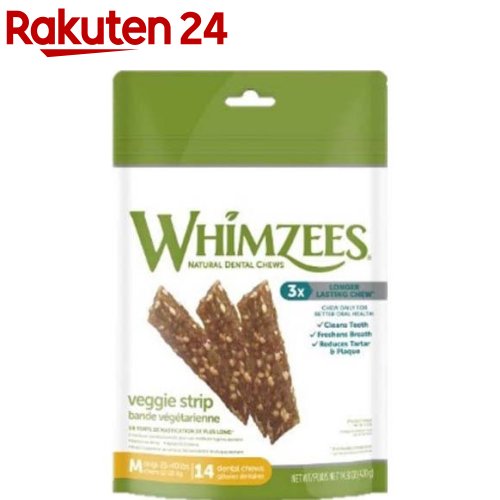 お店TOP＞ペット用品＞犬用食品(フード・おやつ)＞プレミアム・ドッグフード＞プレミアムスナック・おやつ類＞ウィムズィーズベジーストリップМ (14個入)【ウィムズィーズベジーストリップМの商品詳細】ウィムズィーズは植物由来の厳選素材を使用...