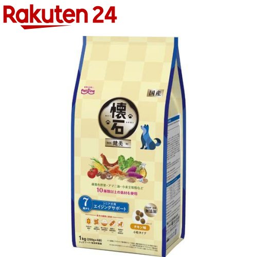 お店TOP＞ペット用品＞犬用食品(フード・おやつ)＞ドッグフード(ドライフード・総合栄養食)＞ドッグフード(国産メーカー)＞懐石 健美 7歳から (1kg)【懐石 健美 7歳からの商品詳細】●オメガ3脂肪酸が豊富なアマニ油、食物繊維が豊富な...