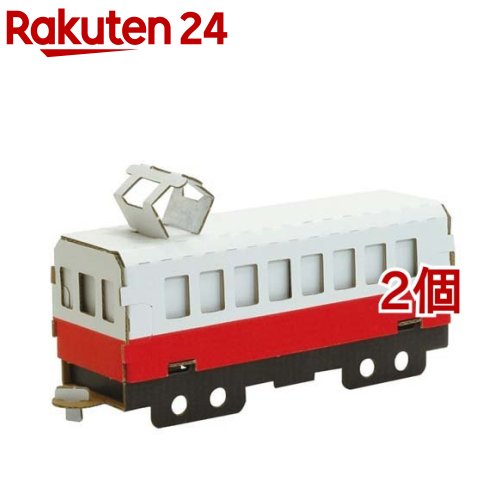 お店TOP＞ベビー＆キッズ＞おもちゃ・育児サポート＞キッズ おもちゃ＞工作・ホビー＞hacomo 電車 赤 (2個セット)【hacomo 電車 赤の商品詳細】●のりもハサミも不要！●のりやハサミなどの道具を使用することなく組み立てることがで...