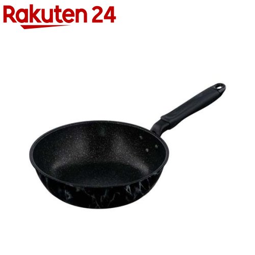 お店TOP＞ホーム＆キッチン＞鍋・フライパン＞フライパン＞フライパン＞LIV PLUS MARBLE KITCHEN 深型フライパン 24cm IH・ガス火 大理石柄 ブラック NX-134 (1個)【LIV PLUS MARBLE KIT...