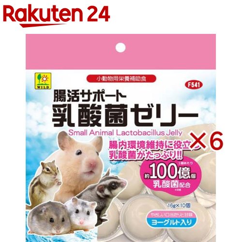 お店TOP＞ペット用品＞小動物用品＞小動物用品(フード・グッズ)＞栄養補助食品(小動物用)＞腸活サポート 乳酸菌ゼリー (10個入×6セット(1個16g))【腸活サポート 乳酸菌ゼリーの商品詳細】●小動物用ヨーグルト入り補助食。●腸活サポー...