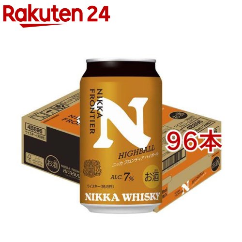 お店TOP＞水・飲料＞お酒＞蒸留酒＞ウイスキー＞ニッカ フロンティア ハイボール缶 (24本入×4セット(1本350ml))【ニッカ フロンティア ハイボール缶の商品詳細】●力強い風味の余市のヘビーピートモルトをキーモルトに採用し、風味豊か...