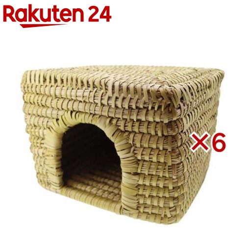 お店TOP＞ペット用品＞小動物用品＞ウサギ用品＞ベッド・ふとん(ウサギ用)＞ミニアニマン 手編みのナチュハウス スクエア (6セット)【ミニアニマン 手編みのナチュハウス スクエアの商品詳細】●ウサギ、モルモット、チンチラ、ハリネズミにぴっ...
