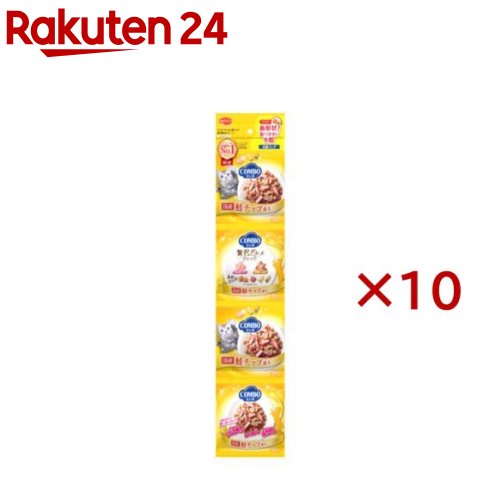 お店TOP＞ペット用品＞猫用食品(フード・おやつ)＞キャットフード(ドライフード・総合栄養食)＞キャットフード(成猫・アダルト用)＞コンボ 連パック 海の味わいメニュー 鮭チップ添え (4連パック×10セット(1パック40g))【コンボ 連...