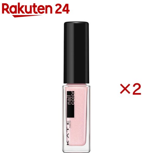 お店TOP＞化粧品＞ネイルケア・アート＞ネイルメイク＞ネイルカラー＞ケイト ネイルエナメルカラーN PK-1 (4.5ml×2セット)商品区分：化粧品【ケイト ネイルエナメルカラーN PK-1の商品詳細】●持ち手が長く描きやすい平筆でムラな...