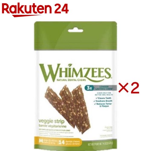 お店TOP＞ペット用品＞犬用食品(フード・おやつ)＞プレミアム・ドッグフード＞プレミアムスナック・おやつ類＞ウィムズィーズベジーストリップМ (14個入×2セット)【ウィムズィーズベジーストリップМの商品詳細】ウィムズィーズは植物由来の厳選...