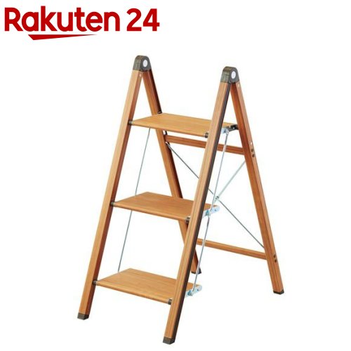 お店TOP＞DIY・ガーデン＞作業用品・安全用品＞作業用品＞踏み台・脚立＞天馬 ウッディーステップスリム3 3段 アルミ製 軽量 木目ブラウン (1台)【天馬 ウッディーステップスリム3 3段 アルミ製 軽量 木目ブラウンの商品詳細】●脚立...