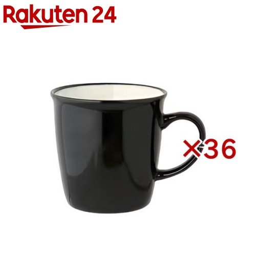 お店TOP＞ホーム＆キッチン＞食器・カトラリー＞カップ・グラス＞マグカップ＞カラーマグ ブラック 320mL (36セット)【カラーマグ ブラック 320mLの商品詳細】●シンプルで手になじむ陶磁器のマグカップです。●コーヒーやココア、ミル...