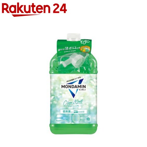 お店TOP＞日用品＞オーラルケア＞口臭対策＞マウスウォッシュ＞モンダミン マウスウォッシュ クリアミント 低刺激 詰め替え 大容量 (3000mL)商品区分：化粧品【モンダミン マウスウォッシュ クリアミント 低刺激 詰め替え 大容量の商品...