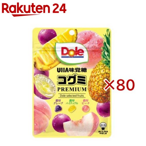お店TOP＞フード＞お菓子＞ガム・グミ＞グミ＞コグミ PREMIUM ドール (67g×80セット)【コグミ PREMIUM ドールの商品詳細】★「コグミPREMIUM」が「Dole」と夢のコラボ！●Dole監修のフルーツの味わいにこだわっ...