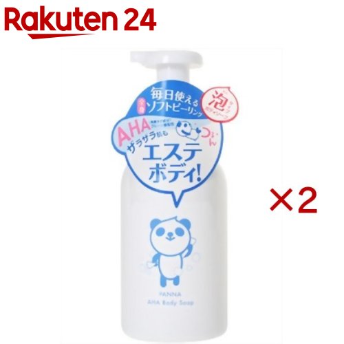 お店TOP＞日用品＞洗面・バス用品＞ボディソープ(ボディシャンプー)＞フルーツ酸配合ボディソープ＞パンナ AHAボディソープ (500ml×2セット)商品区分：化粧品【パンナ AHAボディソープの商品詳細】●香料・着色料、防腐剤を使わない、...