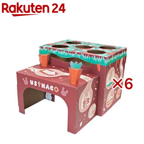 お店TOP＞ペット用品＞小動物用品＞ウサギ用品＞運動器具・おもちゃ(ウサギ用)＞ミニアニマン ウサハコ にんじん畑 (6セット)【ミニアニマン ウサハコ にんじん畑の商品詳細】●なかよく暮らすウサちゃんたちのイラストがかわいい、にんじん畑を...