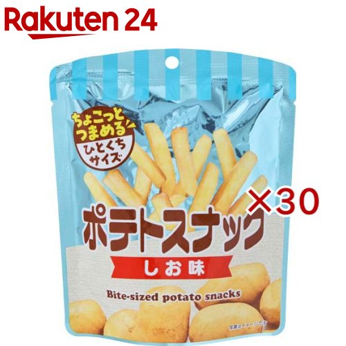 お店TOP＞フード＞お菓子＞スナック菓子＞ポテトチップス＞ポテトスナック しお味 (40g×30セット)【ポテトスナック しお味の商品詳細】●自慢のサクサク食感と塩の後引く味わいをお楽しみください。【品名・名称】スナック菓子【ポテトスナック...