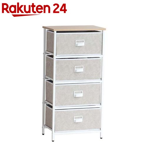 お店TOP＞ホーム＆キッチン＞収納＞収納家具＞チェスト＞市場 セラミック風チェスト 4段 W45 ホワイト K-3585 (1台)【市場 セラミック風チェスト 4段 W45 ホワイト K-3585の商品詳細】●スリムで使いやすい万能チェスト...