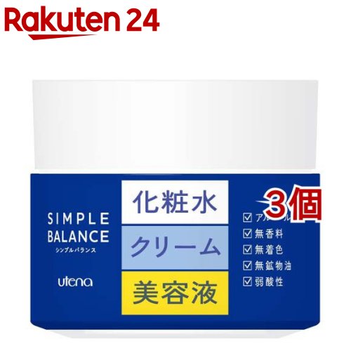 お店TOP＞化粧品＞薬用化粧品(メディカル化粧品)＞美白＞薬用美白美容液＞シンプルバランス 美白ジェル (100g*3個セット)商品区分：医薬部外品【シンプルバランス 美白ジェルの商品詳細】●洗顔後は1つで手軽！薬用美白ケア●ぷるぷるのジェ...