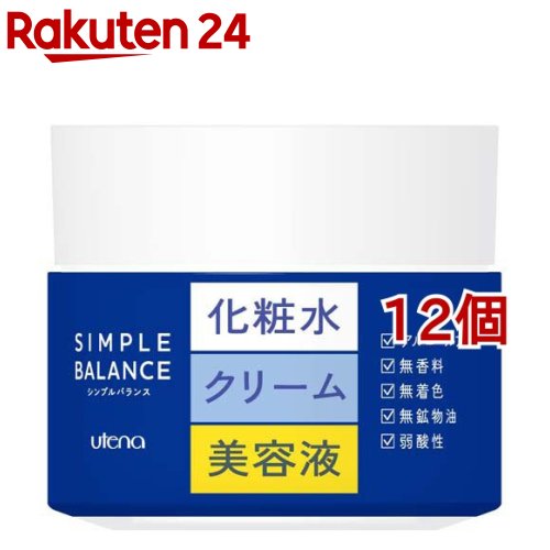 お店TOP＞化粧品＞薬用化粧品(メディカル化粧品)＞美白＞薬用美白美容液＞シンプルバランス 美白ジェル (100g*12個セット)商品区分：医薬部外品【シンプルバランス 美白ジェルの商品詳細】●洗顔後は1つで手軽！薬用美白ケア●ぷるぷるのジ...