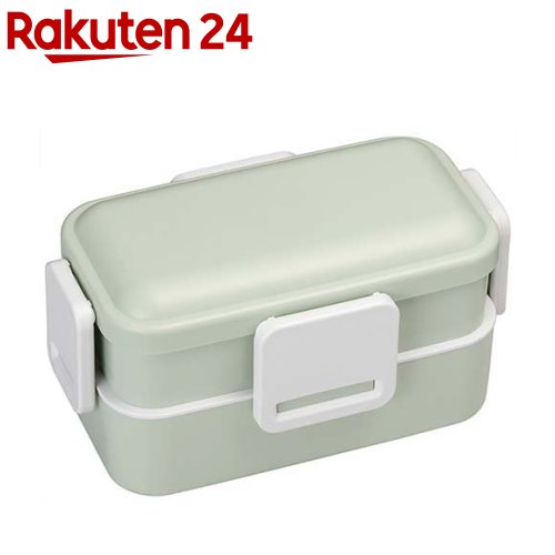 お店TOP＞ホーム＆キッチン＞弁当・水筒＞お弁当箱＞ランチボックス・お弁当箱＞銀イオン抗菌ふわっと盛れる4点ロック2段弁当箱 600ml くすみカラーグリーン (1個)【銀イオン抗菌ふわっと盛れる4点ロック2段弁当箱 600ml くすみカラ...