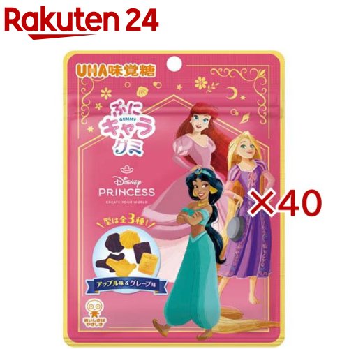 お店TOP＞フード＞お菓子＞ガム・グミ＞グミ＞ぷにキャラグミ ディズニープリンセス (50g×40セット)【ぷにキャラグミ ディズニープリンセスの商品詳細】●全4種のパッケージ●ジャスミン・アリエル・ラプンツェルの単独デザイン3種と集合デザ...