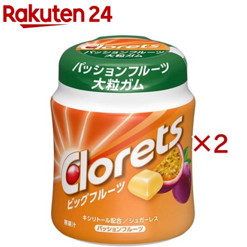 お店TOP＞フード＞お菓子＞ガム・グミ＞ボトルガム(ボックスガム)＞クロレッツ ビッグフルーツ パッションフルーツ ボトル (112g×2セット)【クロレッツ ビッグフルーツ パッションフルーツ ボトルの商品詳細】●大粒ガムならではの強い噛...