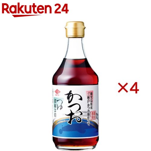 お店TOP＞フード＞調味料・油＞めんつゆ・つゆ＞めんつゆ＞チョーコー醤油 かつおつゆ (400ml×4セット)【チョーコー醤油 かつおつゆの商品詳細】●三種のかつお節(枯本節・一本釣り鰹節・荒節)をこだわりのバランスで使用した、味わい豊かな...