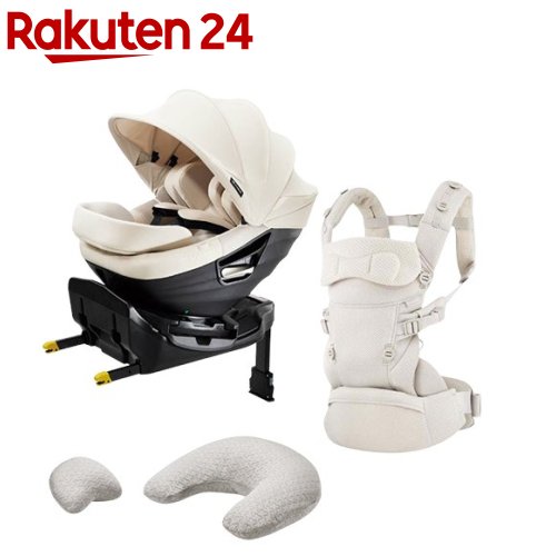 お店TOP＞ベビー＆キッズ＞ベビーカー＞カーシート＞チャイルドシート＞クルットスライドF オフホワイト + ベビーキャリア スリーqd BE + 3WAYクッション (1セット)【クルットスライドF オフホワイト + ベビーキャリア スリー...