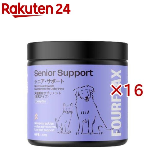 お店TOP＞ペット用品＞ペット・サプリメント＞ペット用 サプリメント＞ペット用サプリメント全部＞FOURFLAX シニア・サポート (200g×16セット)【FOURFLAX シニア・サポートの商品詳細】●FOURFLAX シニア・サポート...