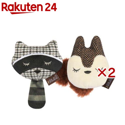 お店TOP＞ペット用品＞猫用品(グッズ)＞猫用おもちゃ・玩具(猫・遊)＞ぬいぐるみ・玩具(猫用)＞プレイ フィーラインフレンジー ラクーン＆スクワール (2セット)【プレイ フィーラインフレンジー ラクーン＆スクワールの商品詳細】●優しく瞼...