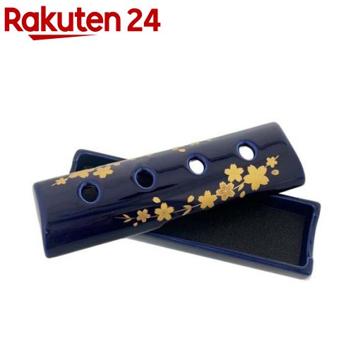 お店TOP＞癒し用品＞お香＞慶事・仏事＞お線香＞寝かせる線香皿 大 瑠璃に桜 (1個)【寝かせる線香皿 大 瑠璃に桜の商品詳細】●お線香を寝かせて使用するフタ付きの線香皿。●リビング等に置くミニ仏壇などでのご使用におすすめです。【使用方法】...