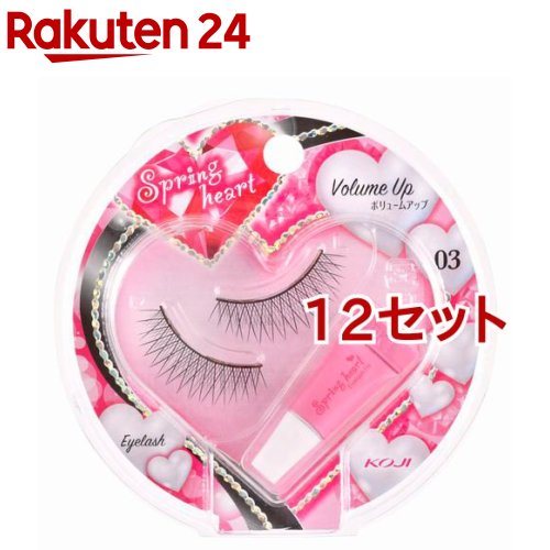 お店TOP＞化粧品＞メイクアップ＞つけまつげ用品＞つけまつげ(つけまつ毛)＞コージー スプリングハートアイラッシュ 03 (12セット)【コージー スプリングハートアイラッシュ 03の商品詳細】●美まつげ革命！！【使用方法】【アイラッシュの...